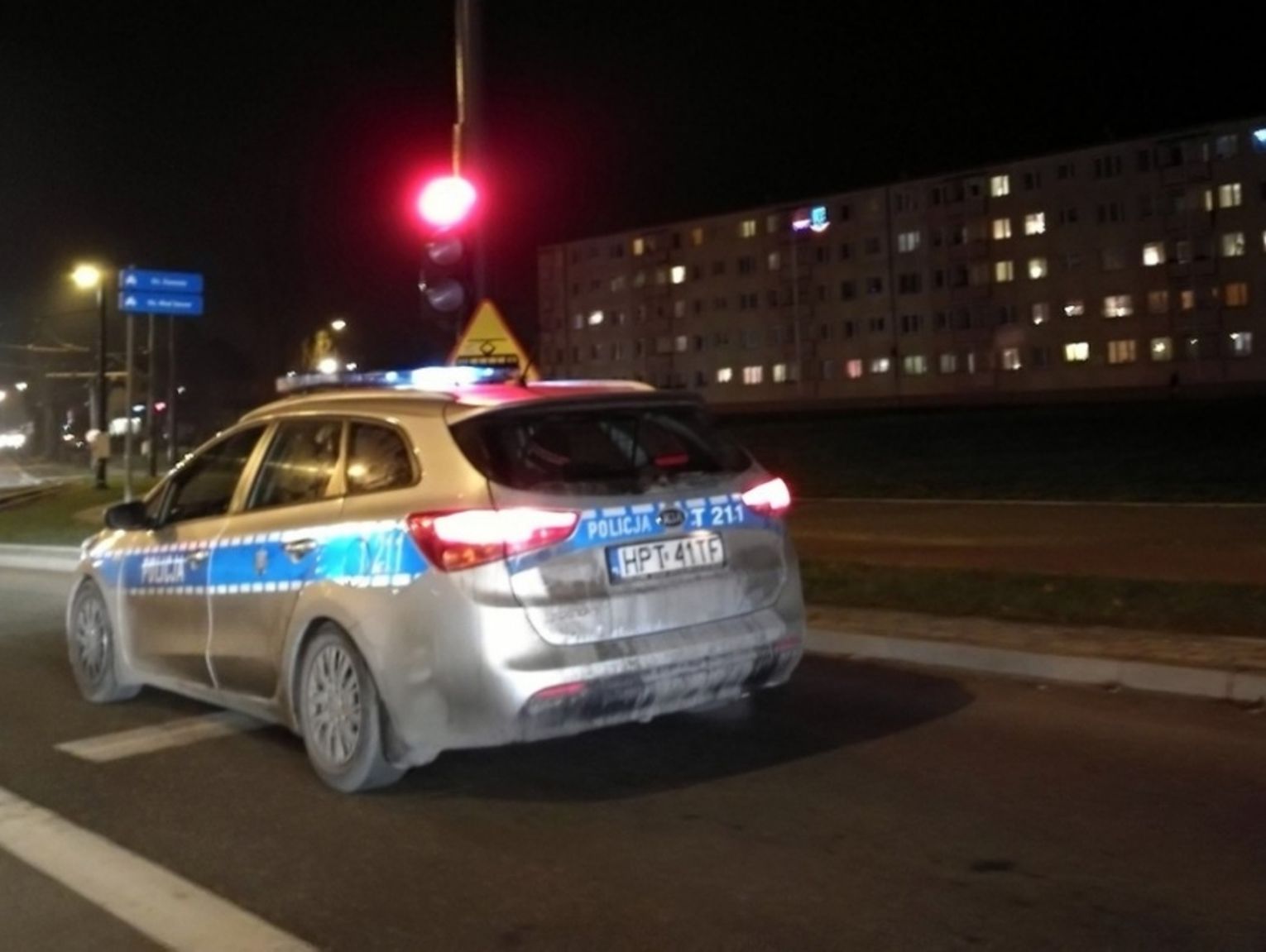 Policyjna kontrola na ulicy Warszawskiej. Kierowca był pijany, ale to ... Policyjna kontrola na ulicy Warszawskiej. Kierowca był pijany, ale to ...