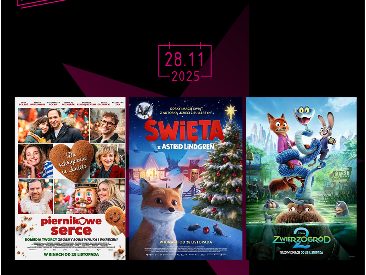 „Zwierzogród 2”, „Piernikowe serce” i „Święta z Astrid Lindgren ...